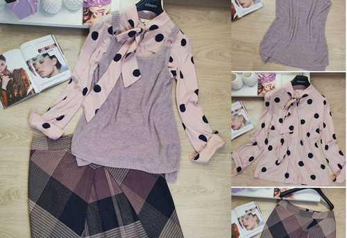 Блуза Boden + топ New Look + юбка bravo, L