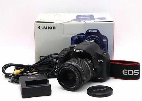 Canon EOS 500D body в упаковке (пробег 14185 кадро