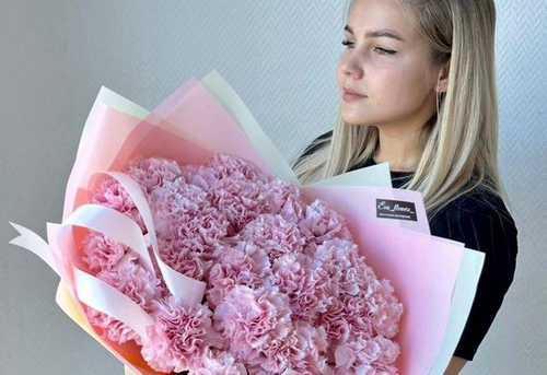 Букет розовых диантусов