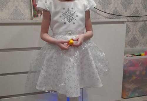 Платье снежинка