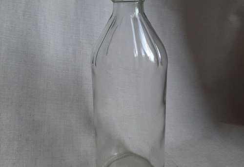 Бутылка из толстого прозрачного стекла, 500мл