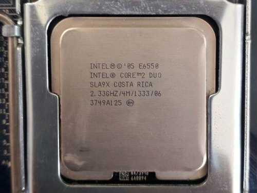 Процессор Intel Core E6550 комплект с видеокартой