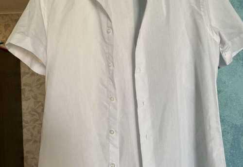 Белая рубашка школьная 46