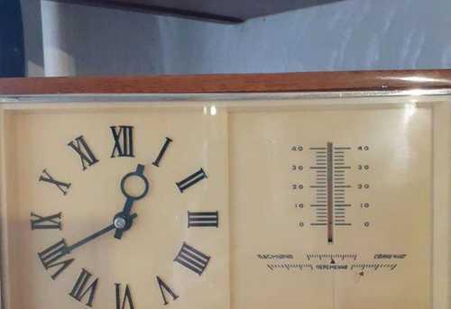 Часы термометр барометр в одном
