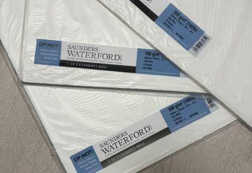 Saunders waterford акварельная бумага