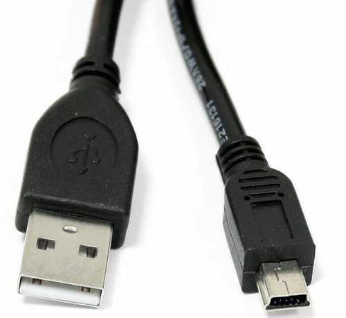 Кабель USB2.0 тип А(m) -miniB(5P) 1,8м. #9178