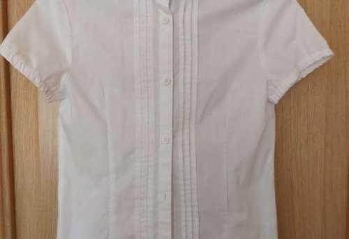 Рубашка блузка белая для девочки школьная форма