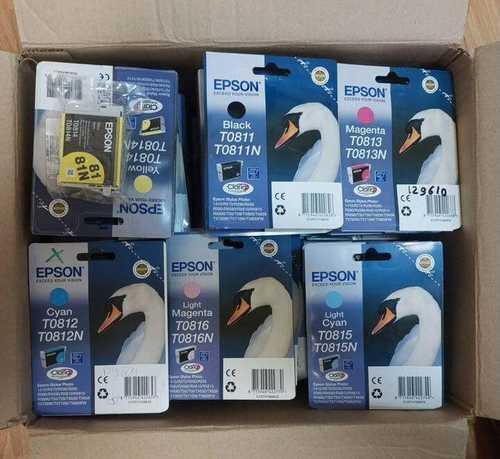 Картриджи epson T0811, T0812, T0813, T0814, T0815