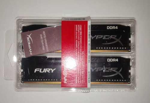 Оперативная память ddr4 8gb 2400 hyperX 2x4gb kit