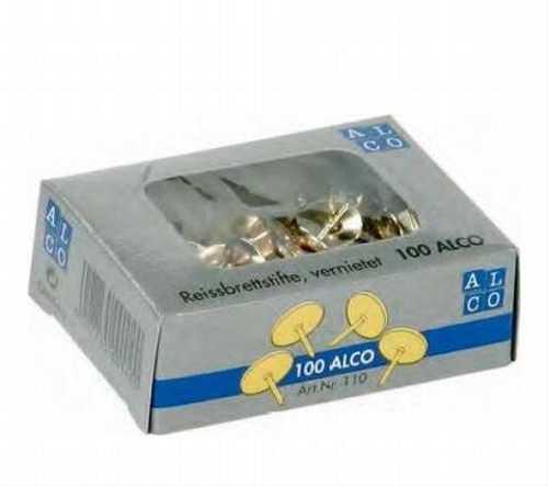 Кнопки Alco 131 канцелярские Garant золотистый 100