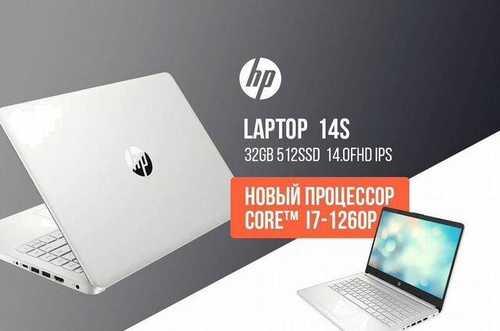Laptop HP 14S i7-1260P 32GB 512SSD irisxe