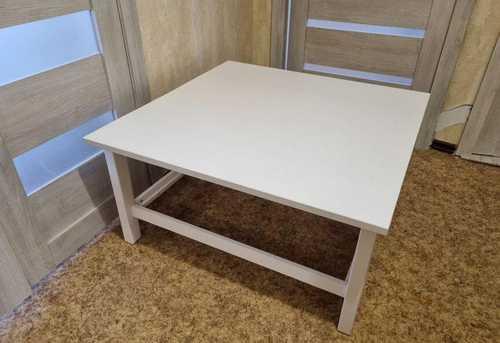 Журнальный столик IKEA белый Hemnes 90*90