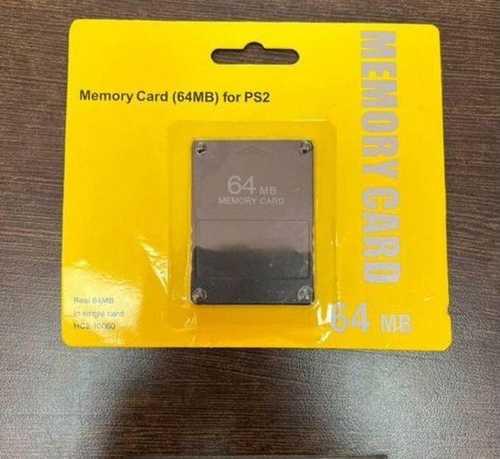 Memory Card карта памяти PlayStation 2 64mb PS2 PS