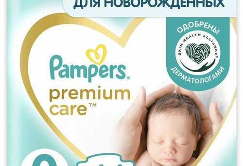 Подгузники pampers premium care 0 размер