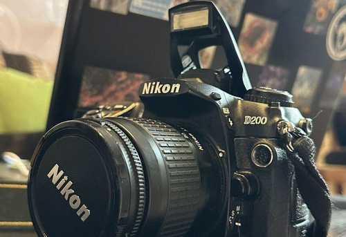 Зеркальный фотоаппарат nikon d200 +допы