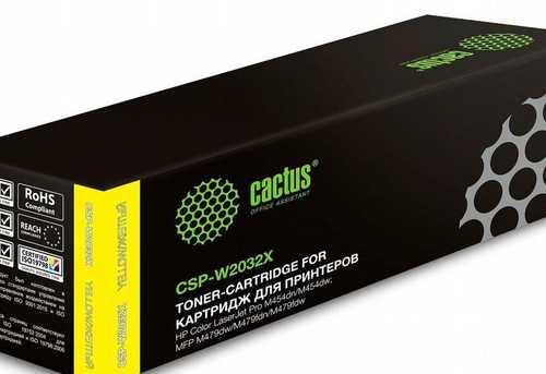 Картридж лазерный Cactus CSP-W2032X 415X желтый (6