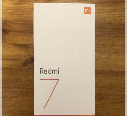 Коробка от телефона Redmi 7 c зу