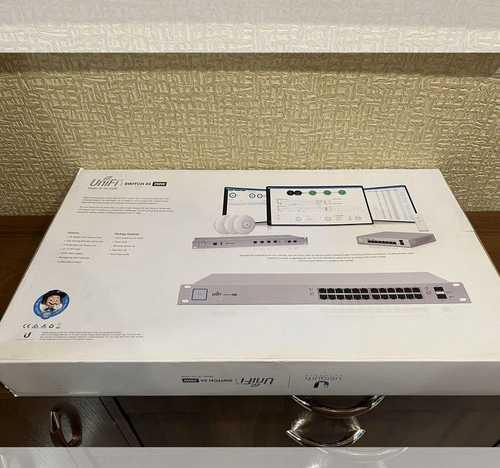 Новый Kоммутатop UniFi Switсh US-24-250W poе