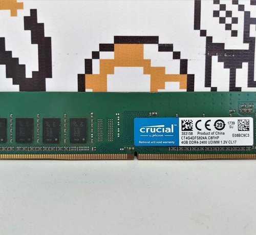 Озу для пк Crucial CT4G4DFS824A 4Gb DDR4