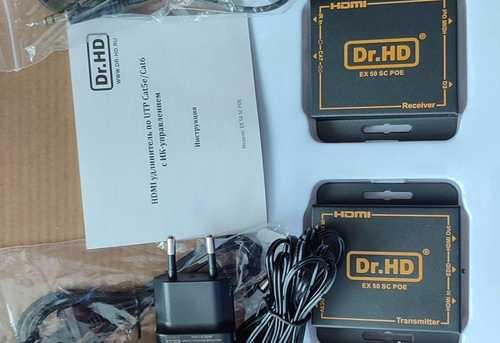 Удлинитель hdmi по UTP Dr.HD EX 50 SC POE