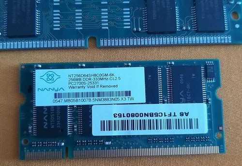 Оперативная память DDR 256 ноутбук