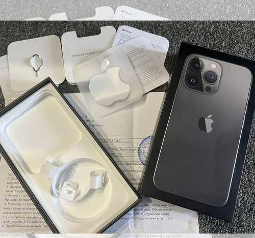 Коробка от iPhone 13 Pro оригинал + чек на покупку