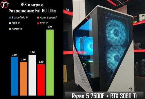 Игровой пк Ryzen5 7500F / RTX 3060Ti / 32Gb DDR5