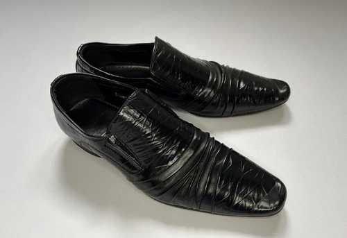 Туфли черные лакированные мужские