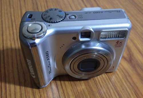 Компактный фотоаппарат canon PowerShot A560