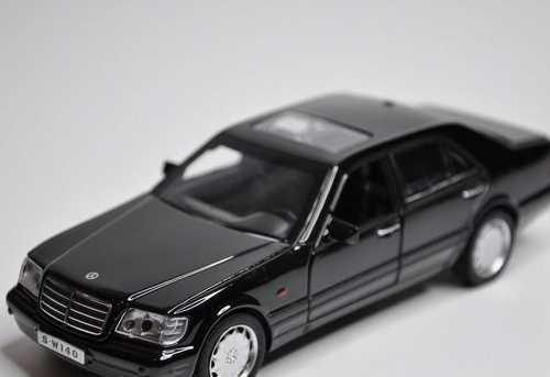 Модель автомобиля Mercedes-Benz S W140 металл