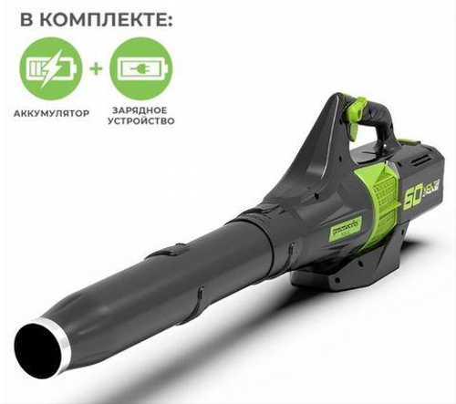 Воздуходув аккумуляторный GreenWorks GD60ABk4