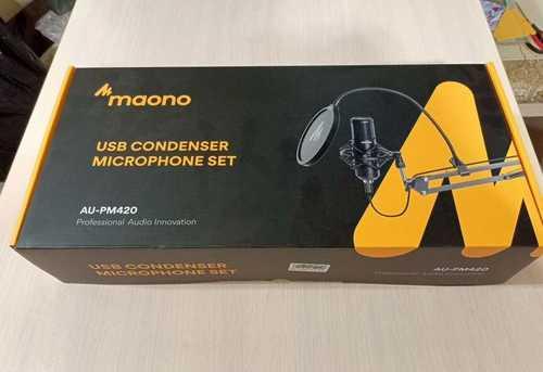 Студийный конденсаторный микрофон "maono"
