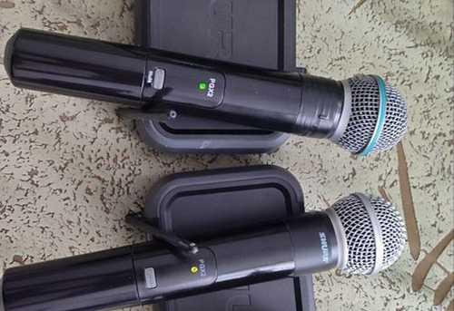 Радио микрофон shure pgx2/ sm58/ beta/ pgx4