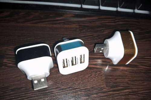 USB тройник для зарядки и света