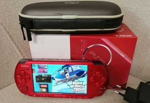 PSP 3008 radiant Red, 64gb, 150 игр