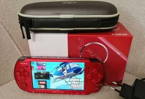 PSP 3008 radiant Red, 64gb, 150 игр