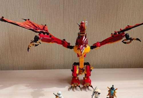 Lego оригинал Атака огненного дракона ninjago