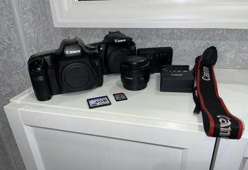 Фотоаппараты (60d, 5d) и объектив Canon (50mm1.8)