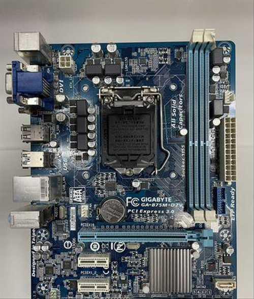 Материнская плата Gigabyte GA-B75M-D2V Soc-1155 | Festima.Ru ...