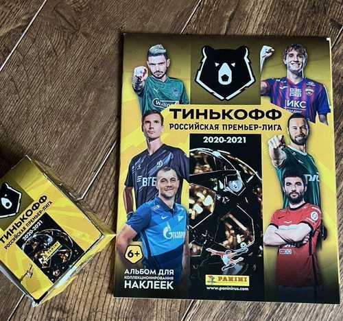 Журнал и наклейки panini Тинькофф 2020-21