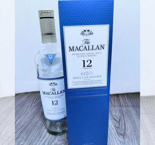 Бутылка и коробка из под виски Macallan 12 лет