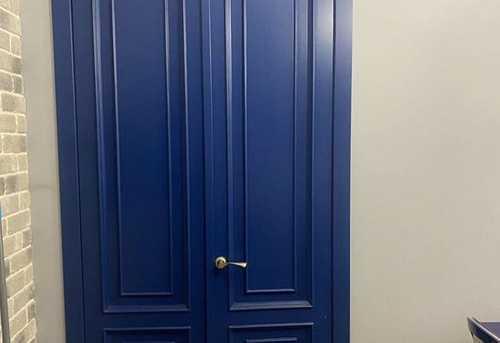 Синие двери межкомнатные
