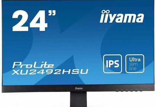 Монитор Iiyama ProLite XU2492HSU-B1, IPS, черный