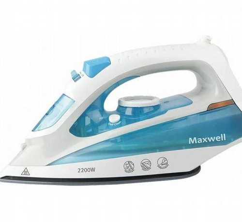 Утюг Maxwell MW-3055 B, белый/голубой