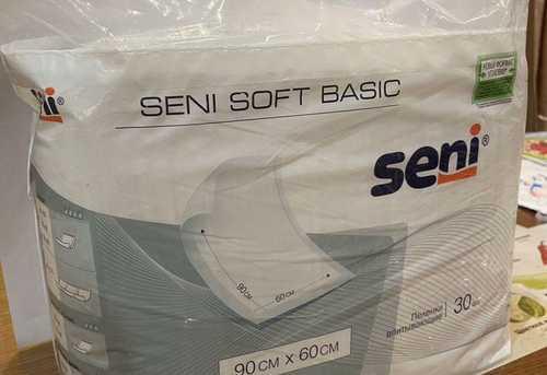 Пеленки впитывающие Seni Soft Basic, 60х90, 30 шт