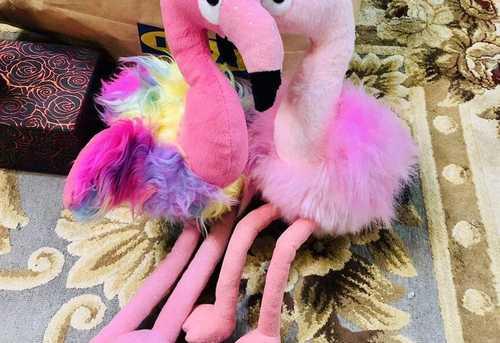 Лот два друга фламинго, мягкие игрушки