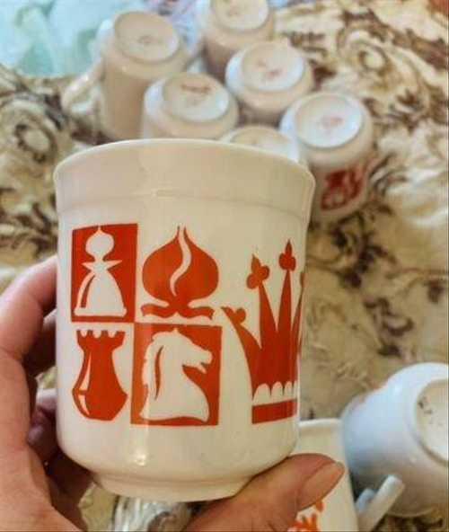Чашка дулево СССР шахматы
