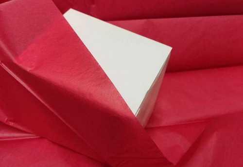 Бумага тишью упаковочная красная 6 листов 50х74