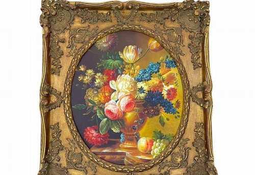 Картина Натюрморт Букет Цветы Холст Масло