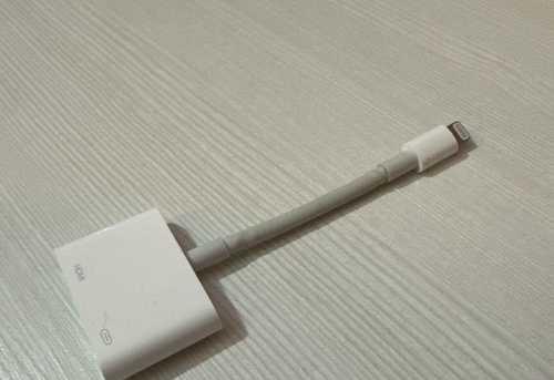 Оригинальный переходник hdmi lightning apple